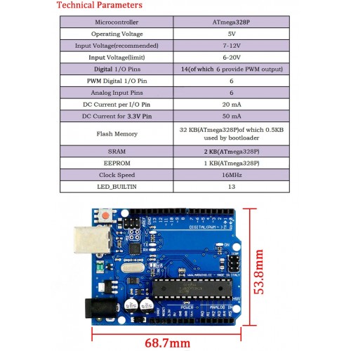 ADRUINO BOARD DIP IC