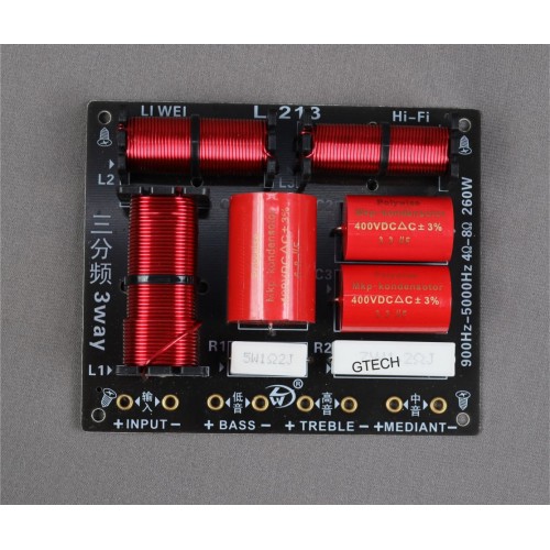 3 WAY CROSSOVER 400W BLACK