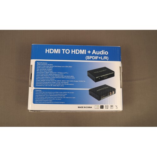 HDMI TO HDMI + OPTICAL + 2RCA (SPDIF+L/R)