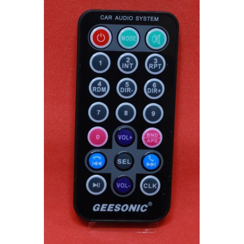 GEESONIC CAR STEREO BLACK REMOTE