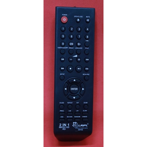 IMPEX RD 2-IN-1 DVD PLAYER REMOTE