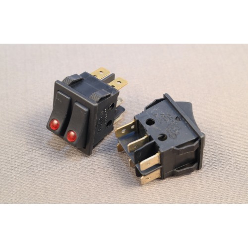 6PIN DOUBLE LIGHT ROCKER SWITCH 6A